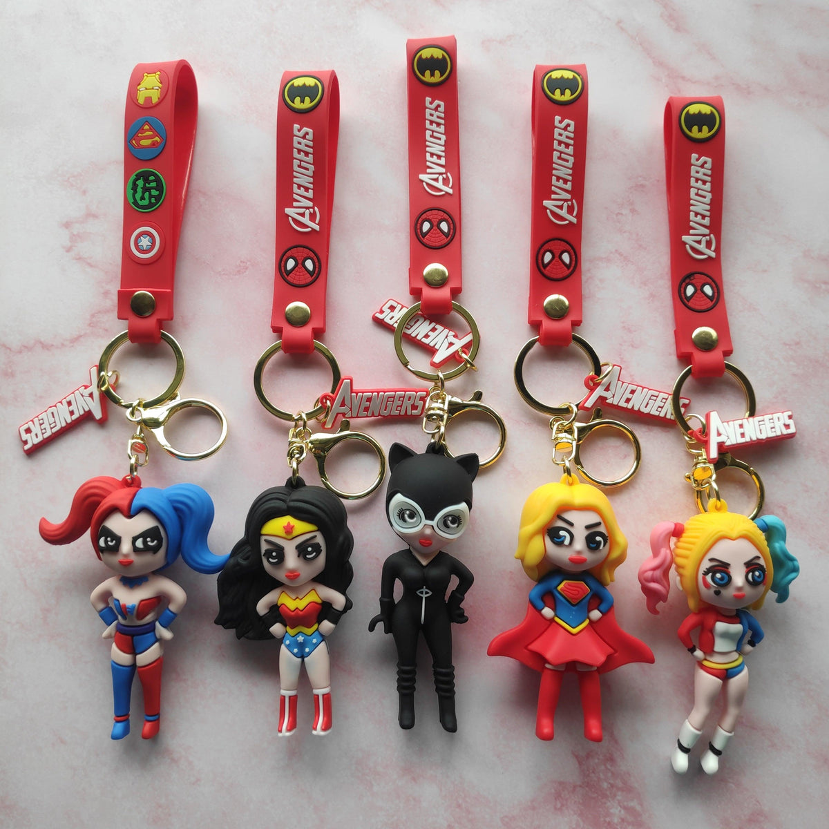 DC Female Superheroes 3D Keychains – Styletadka
