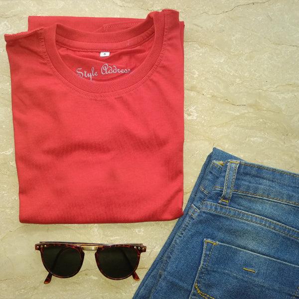 Plain Solid Colour T-Shirts – Styletadka