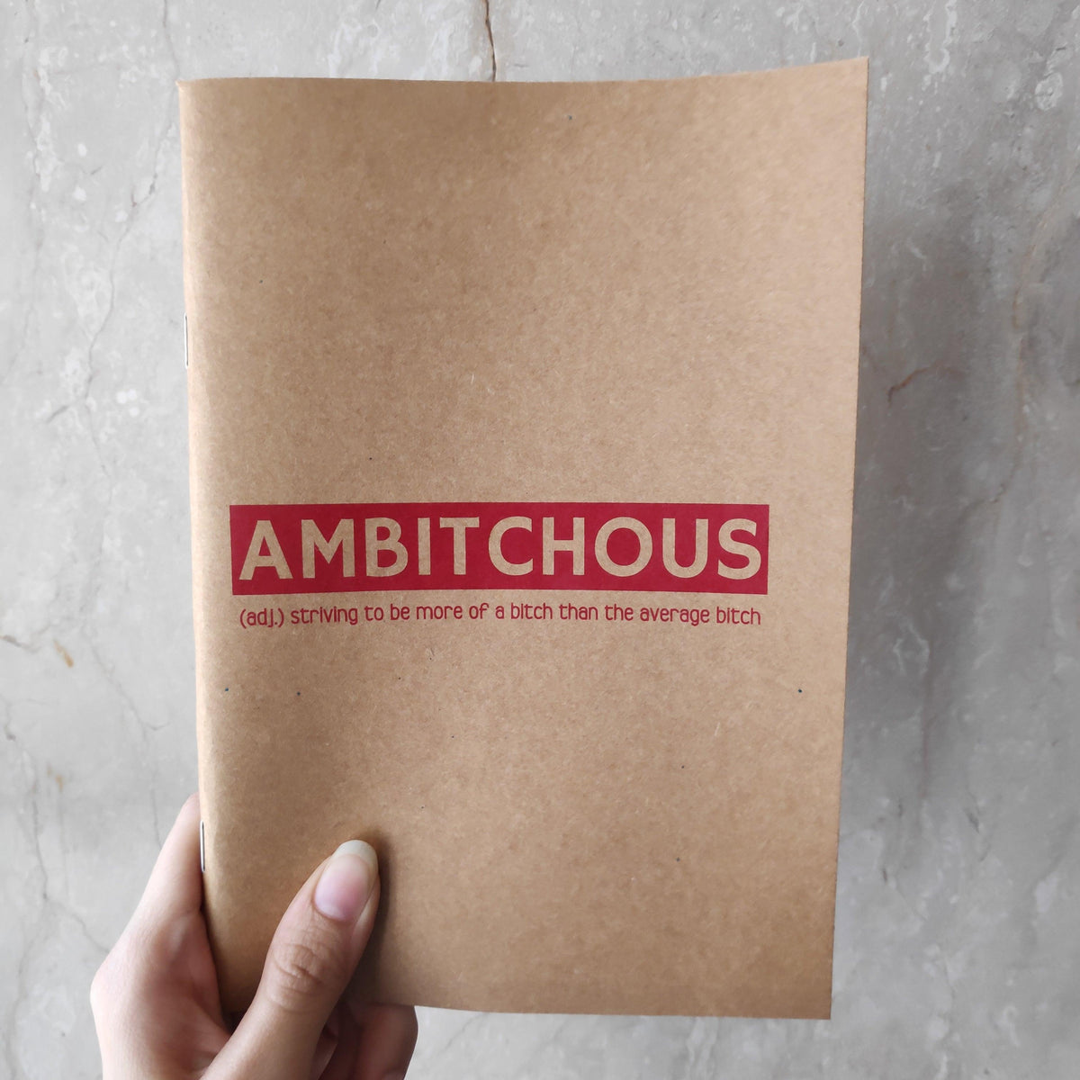 Ambitchous Kraft Notebook – Styletadka