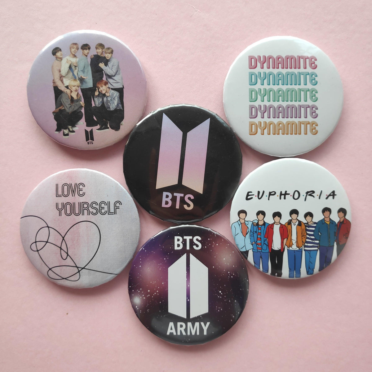 BTS Badges - Pack of 6 – Styletadka
