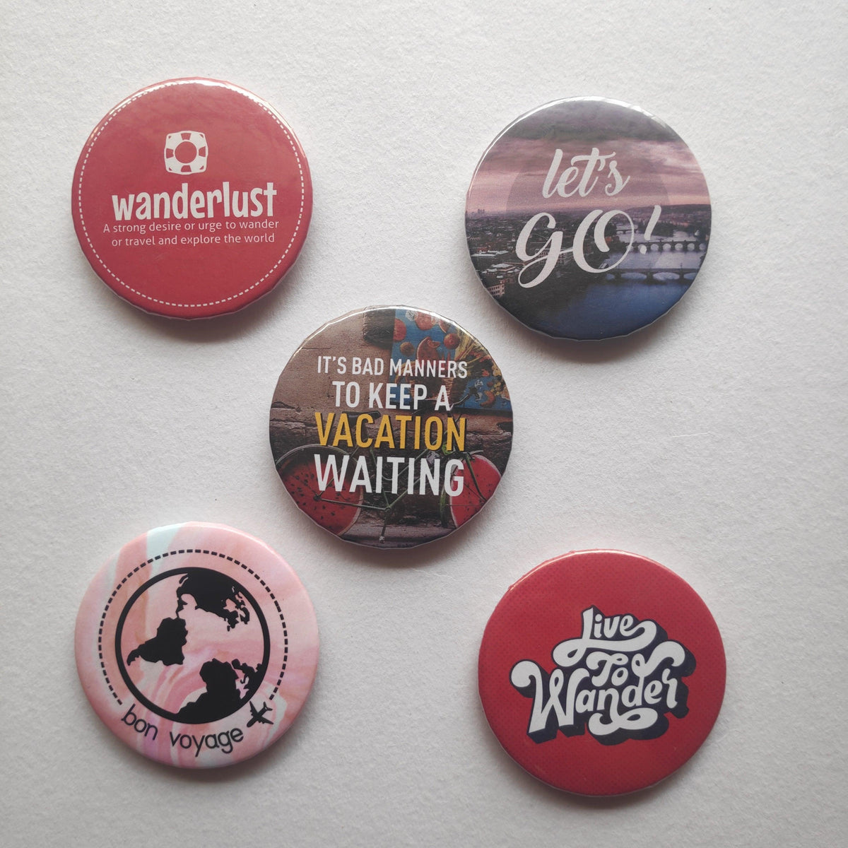 Travel Badges - Pack of 5 – Styletadka
